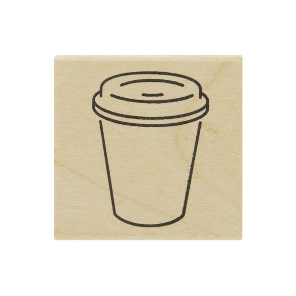 Beverage, "Journal Stamp Club" Wooden Rubber Stamp by Kodomo no Kao ...