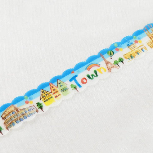 Town, ROUND TOP Masking Tape - 20mm x 5m by Round Top | Circle Tape